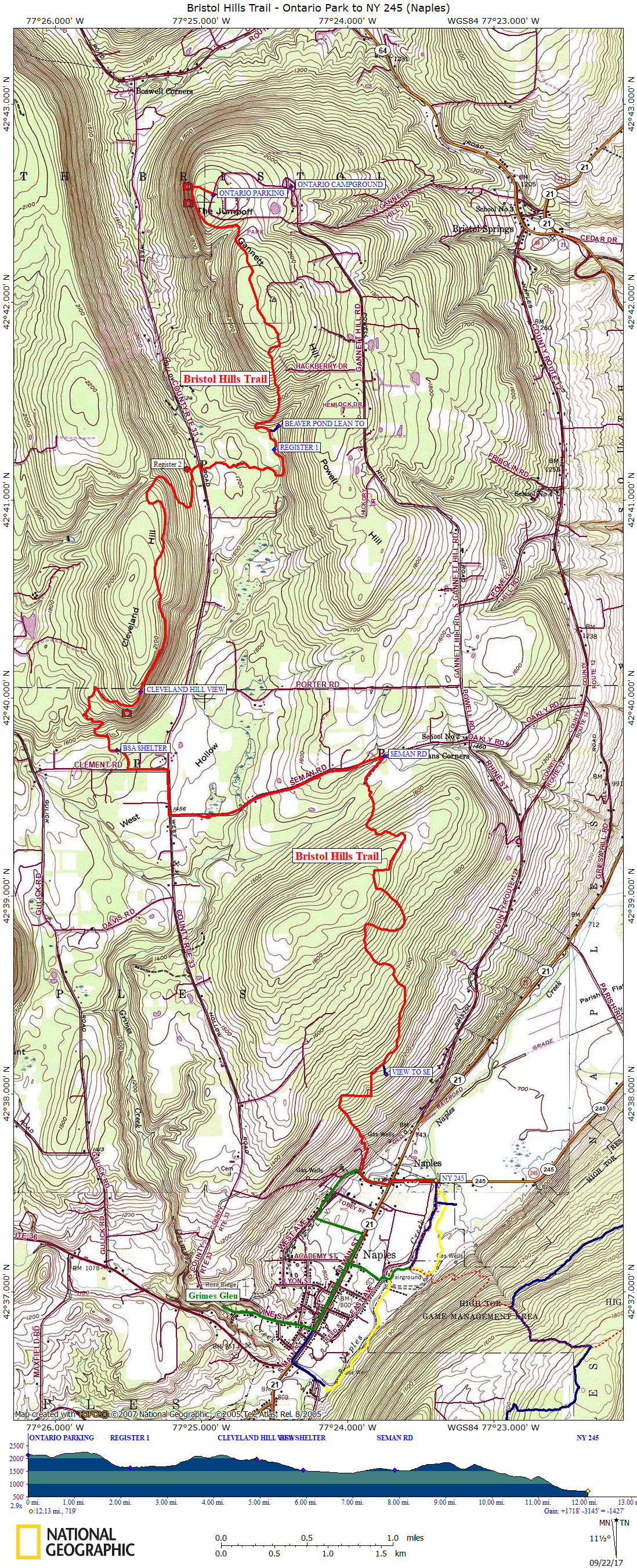 BHT - Ontario County Park to Naples
